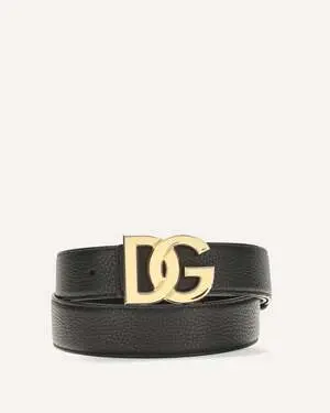 Dolce & Gabbana Calfskin Leather Belt