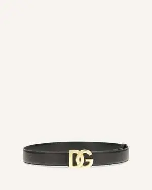 Dolce & Gabbana Calfskin Leather Belt