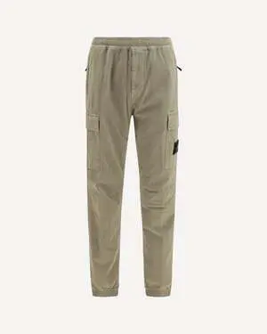 Stone Island Cargo Pants With Elasticated Cuffs