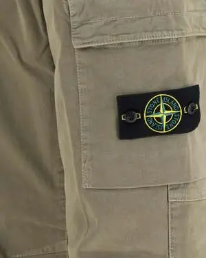 Stone Island Cargo Pants With Elasticated Cuffs