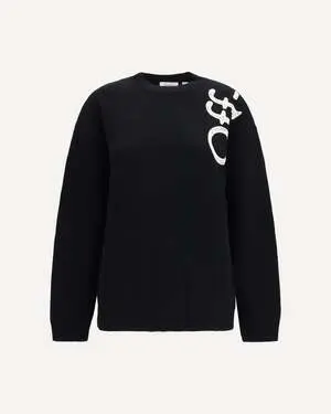 Off-White Vertical Bookish Crewneck Sweater - Black