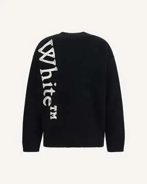 Off-White Vertical Bookish Crewneck Sweater