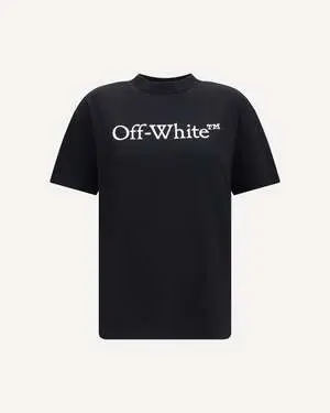 Off-White Big Logo Bookish T-shirt Feale - Black