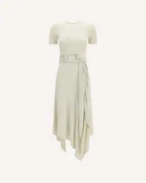 Alaïa Belted Jersey Dress