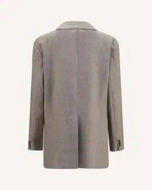 P.a.r.o.s.h Virgin Wool Double-breasted Blazer - Beige