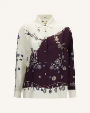 Versace Printed Silk Shirt