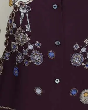 Versace Printed Silk Shirt - Multicolour