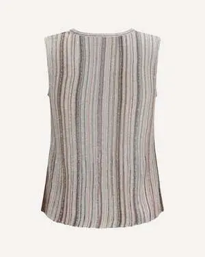Missoni Sleeveless Ribbed Sequin Top