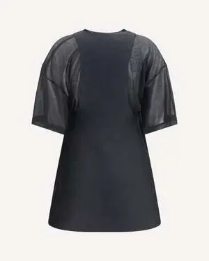 Balenciaga Hybrid Dress With Sheer T-shirt