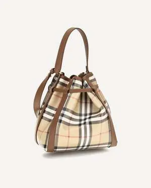 Burberry Mini Check Bucket Bag