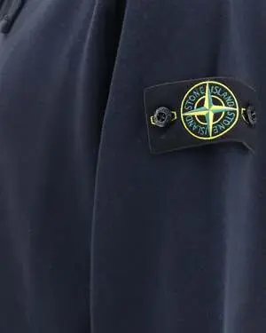 Stone Island Cotton Zip-up Hoodie With Compass Logo