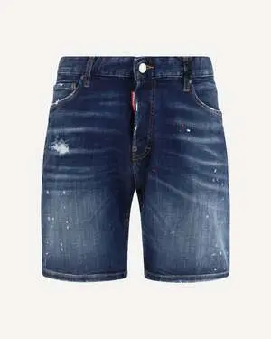 Dsquared2 Distressed Denim Shorts - Blue