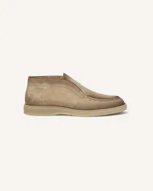 Santoni Digits Suede Slip-on Loafers