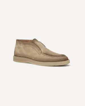 Santoni Digits Suede Slip-on Loafers