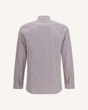 Etro Roma Striped Cotton Shirt With Pegaso Logo