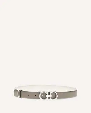 FERRAGAMO Reversible And Adjustable Gancini Belt