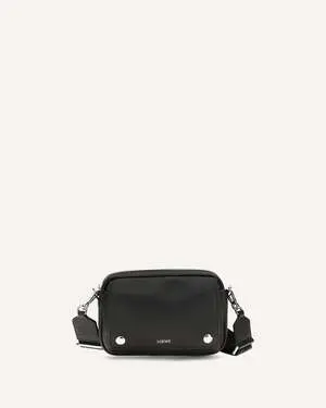Loewe Small Pebble Messenger Shoulder Bag - Black