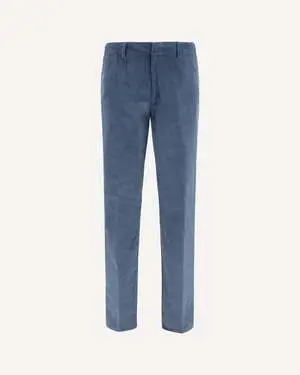 Etro Roma Stretch Cotton Corduroy Pants - Blue