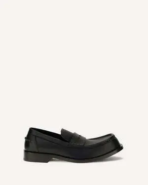 Loewe Bobine Polished Calfskin Loafers