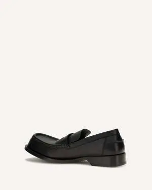 Loewe Bobine Polished Calfskin Loafers