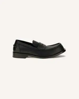 Loewe Bobine Polished Calfskin Loafers