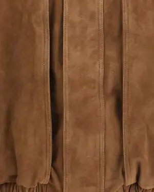 Magda Butrym Suede Bomber Jacket