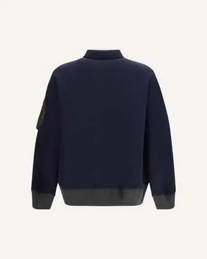 Sacai Terry Cloth Zip Polo