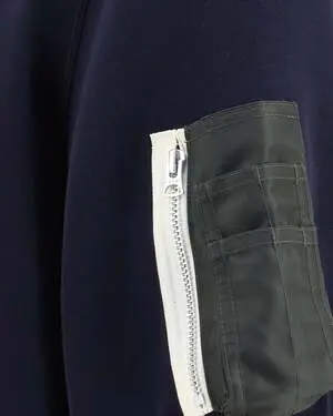 Sacai Terry Cloth Zip Polo