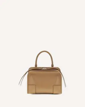 Loewe Small Amazona 180 Handbag In Calfskin Beige