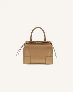 Loewe Small Amazona 180 Handbag In Calfskin - Beige