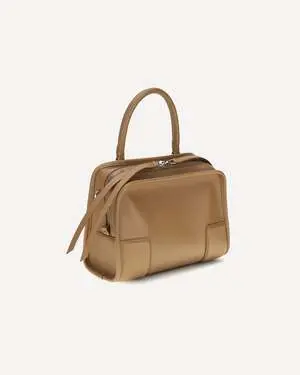 Loewe Small Amazona 180 Handbag In Calfskin - Beige