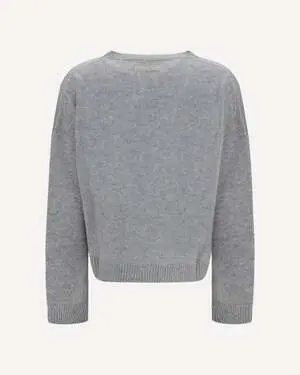 Fabiana Filippi Cashmere Mélange Crewneck Sweater - Grey