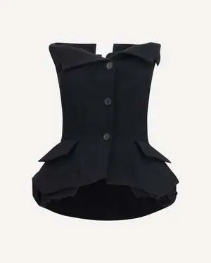 Magda Butrym Cotton Bustier Corset Top