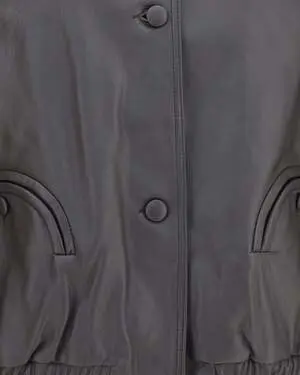BLAZÉ MILANO Charlie Ares Leather Bomber Jacket