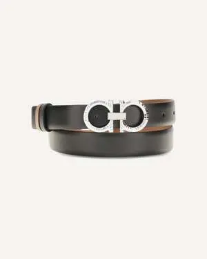 FERRAGAMO Reversible And Adjustable Gancini Belt