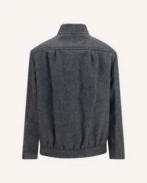 BLAZÉ MILANO Coiba Herringbone Wool Blend Jacket