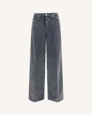 HAIKURE Haikure Bethany Velvet Wide Leg Trousers Grey
