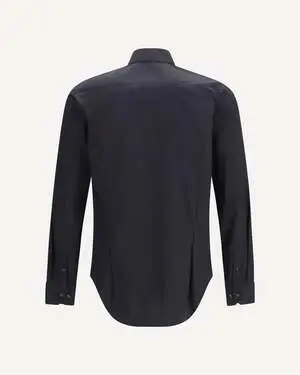 Giorgio Armani Shirt Slim Fit In Stretch Cotton Poplin
