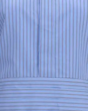 Sacai Cotton Poplin Shirt With Belt - Light Blue