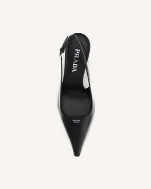 Prada Leather Slingback Pumps