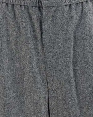 Giorgio Armani Oversized Pants In Wool And Cashmere With Denim Effect
