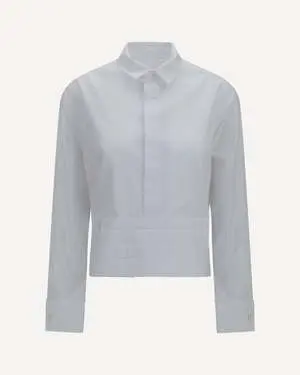 Sacai Cotton Poplin Shirt With Belt