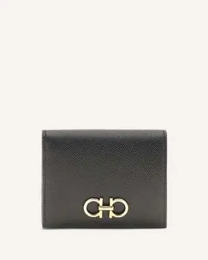 FERRAGAMO Calfskin Wallet - Black