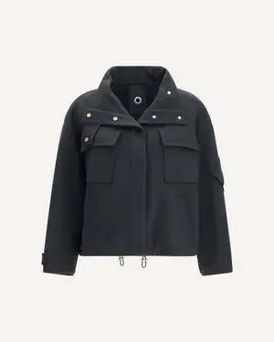 Giorgio Armani Double Cashmere Blouson Coat - Grey