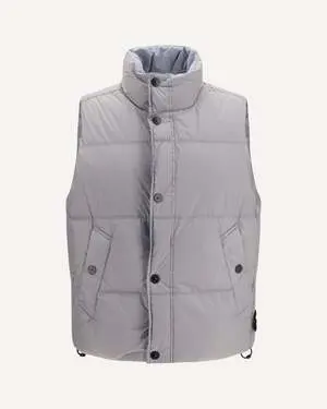 Stone Island Crinkle Reps Ny Padded Vest - Grey