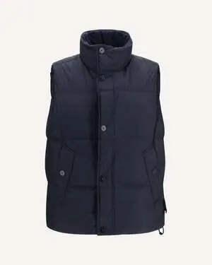 Stone Island Crinkle Rep Ny Padded Vet - Blue