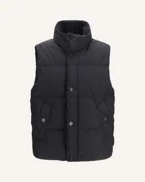 Stone Island Crinkle Reps Ny Padded Vest - Black