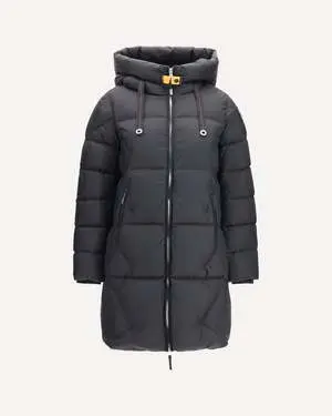 PARAJUMPERS Long Puffer Jacket Janet - Black
