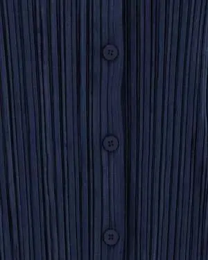 GONGDID DESIGN Velvet-like Striped Shirt