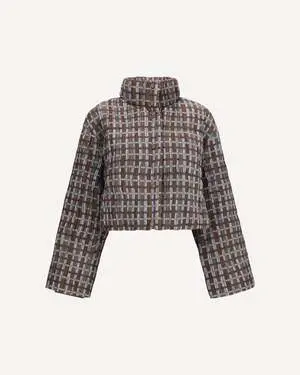 GONGDID DESIGN Short Padded High-neck Jacket Feale